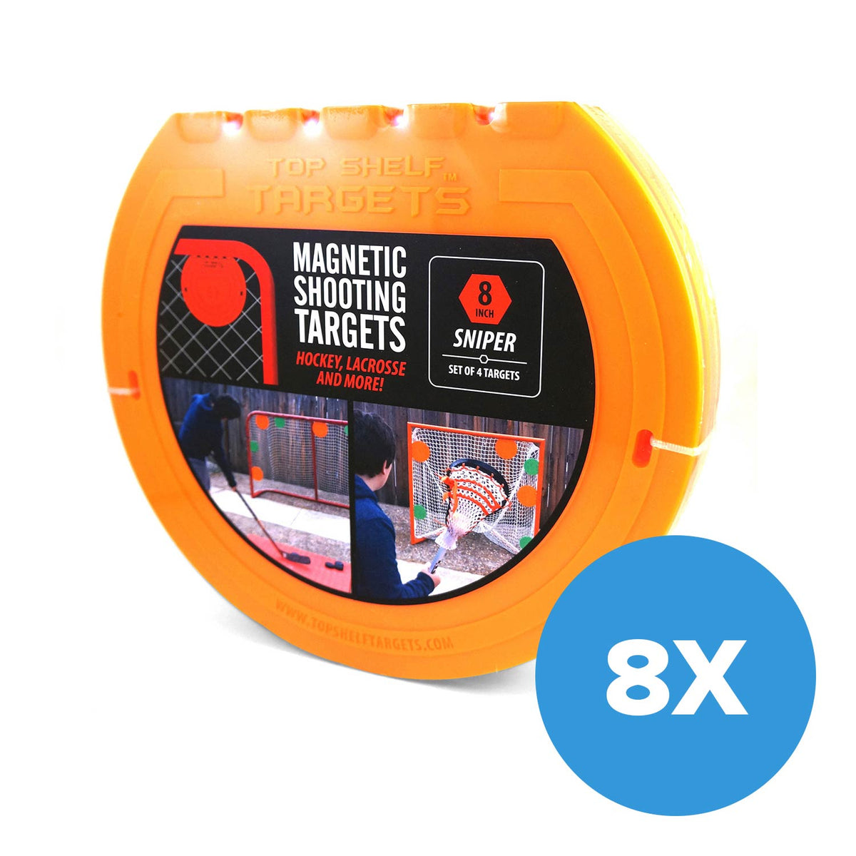 (8 PACK) 8-inch 4 Pack Set – Top Shelf Targets